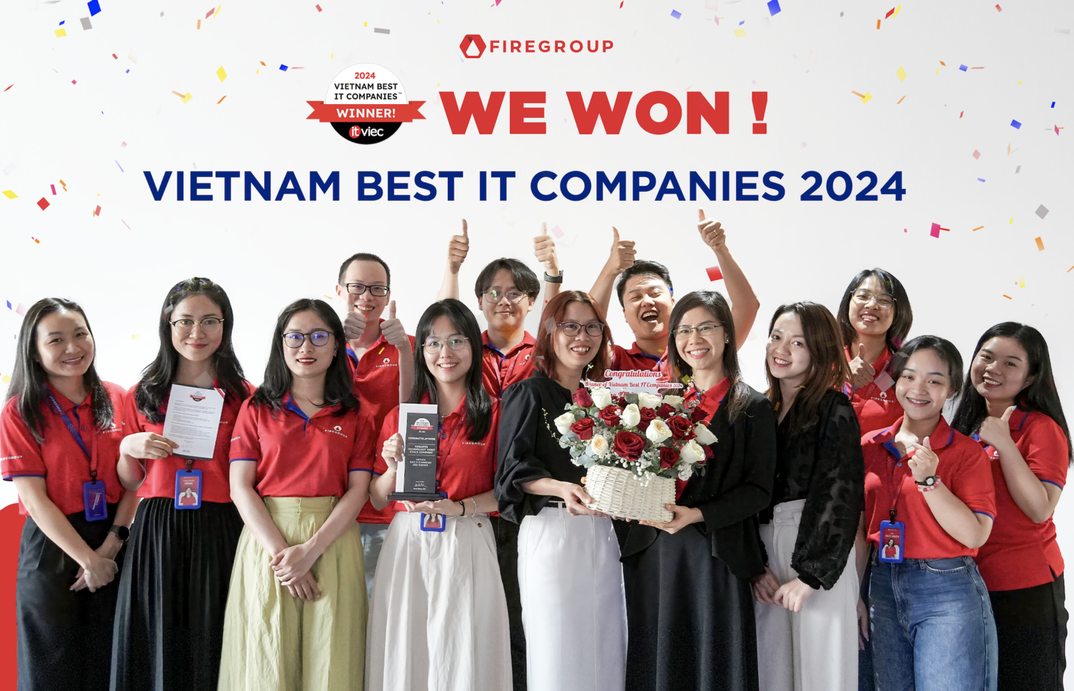 FireGroup Awarded Top 15 Vietnam Best IT Companies 2024 by ITviec | FireGroup Technology